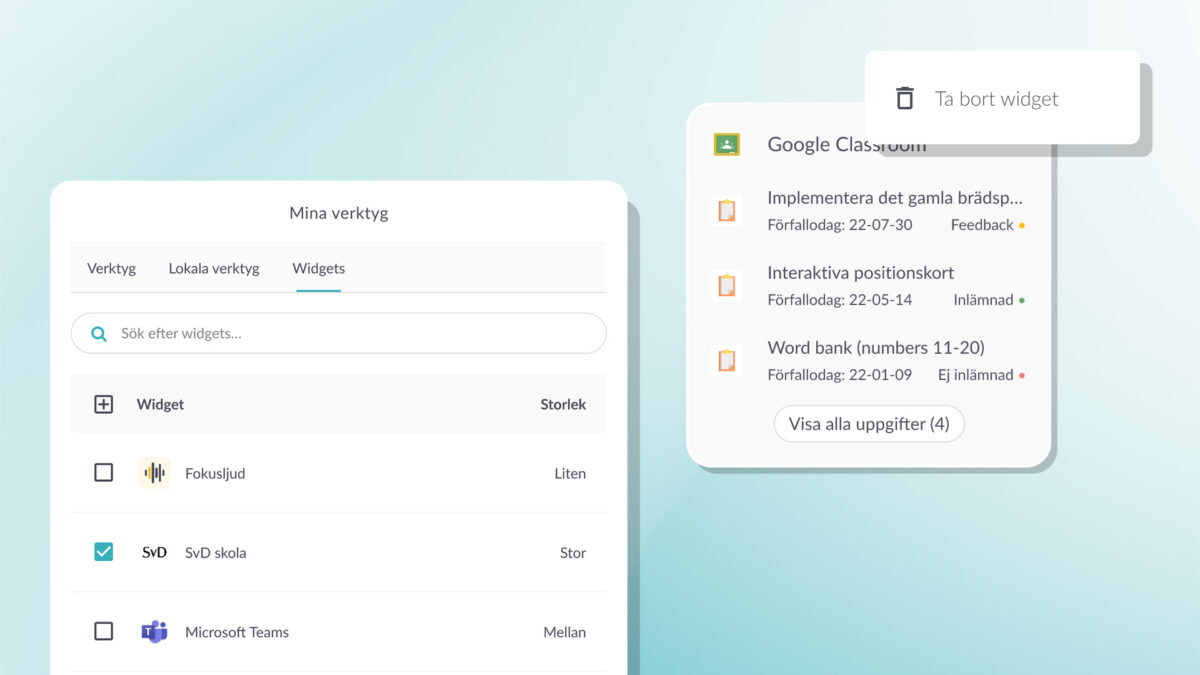Ability to add and remove widgets - Skolon Ability to add and remove widgets - Skolon