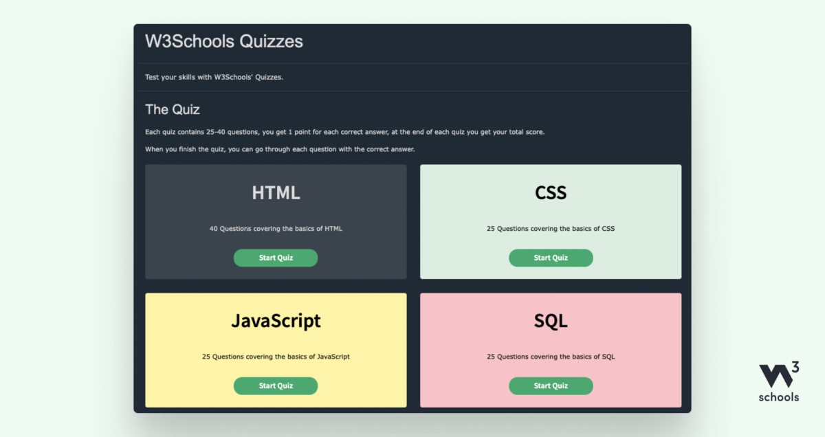 W3 Schools - learn web development and coding - Skolon