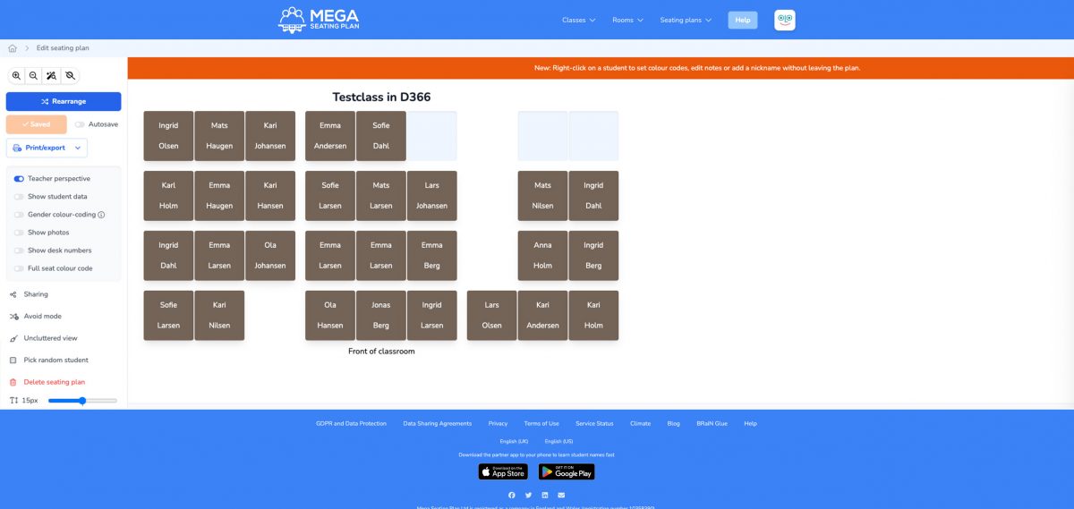 Mega Seating Plan – Take control of your seating charts in minutes